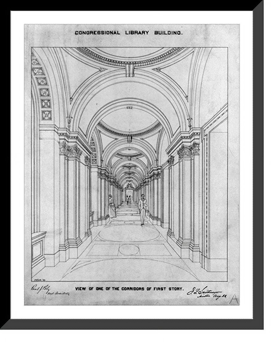 Historic Framed Print, [Library of Congress, Washington, D.C. View of ...