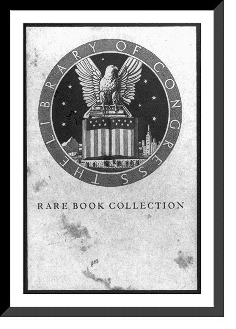 Historic Framed Print, [Library of Congress bookplate, showing eagle ...