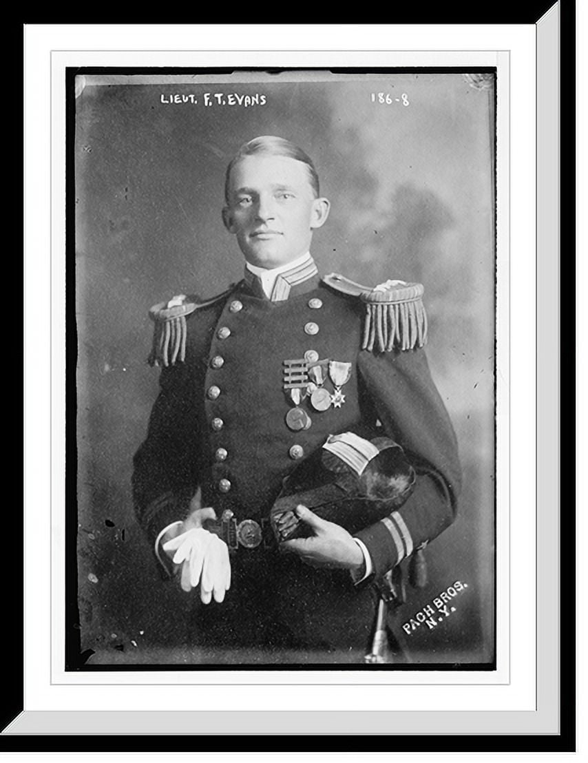Historic Framed Print, Lieut. F.T. Evans, in uniform, Pach Bros..Pach ...