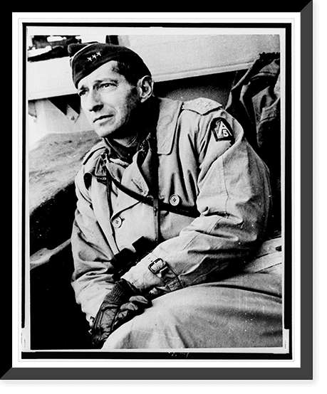 Historic Framed Print, [Lieutenant General Mark W. Clark, Commanding ...