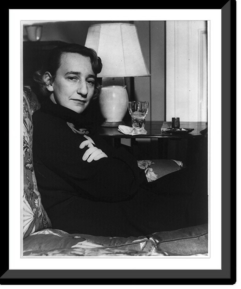 Historic Framed Print, Lillian Hellman, 17-7/8" x 21-7/8" - Walmart.com