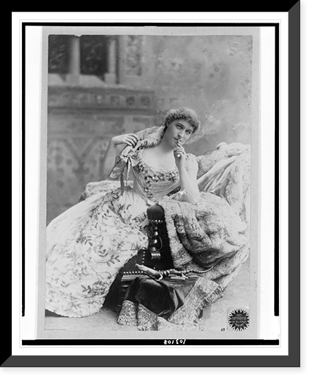 Historic Framed Print, [Lillie Langtry, full-length portrait, seated ...