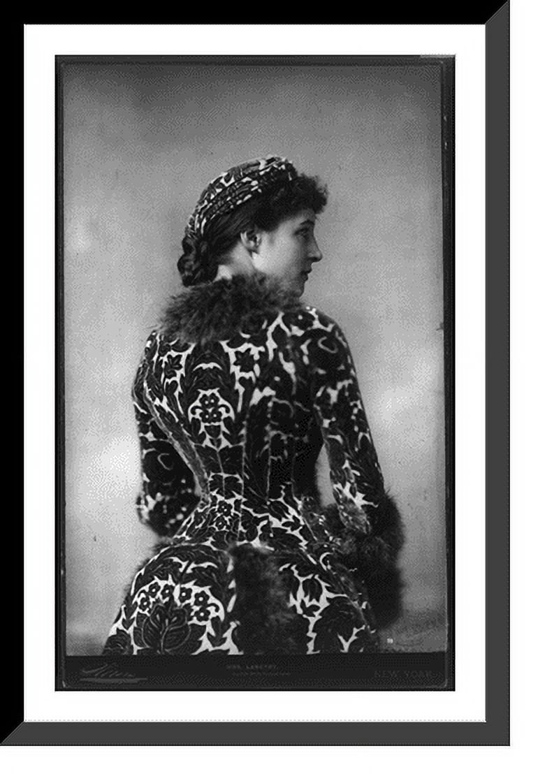 Historic Framed Print, [Lily Langtry, 1852-1929, half length portrait ...