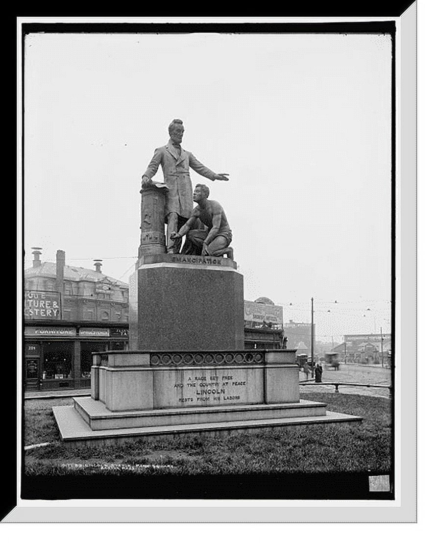 Historic Framed Print, Lincoln statue, Park Square, Boston, Mass., 17-7 ...