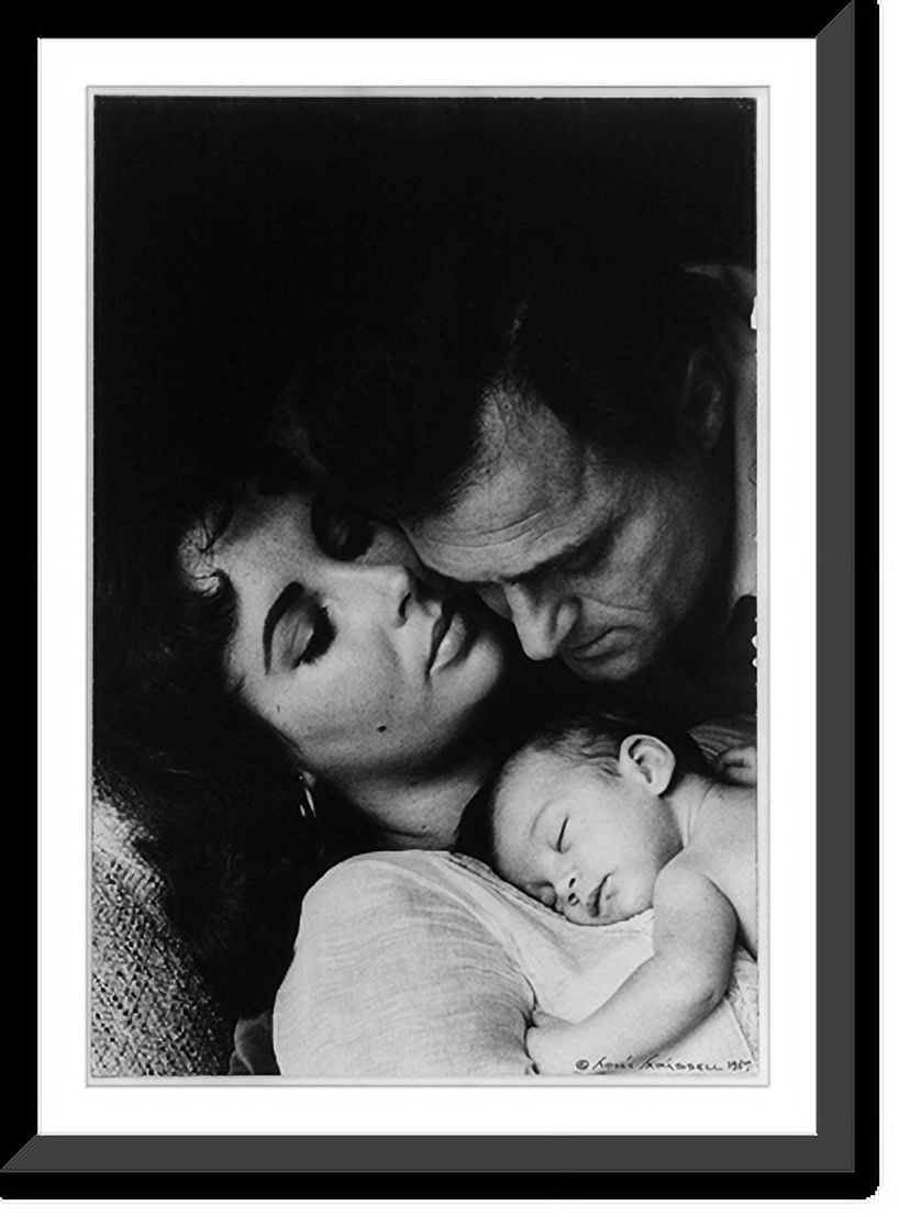 Historic Framed Print, Liza, Liz [Elizabeth Taylor] and Mike Todd, 17-7 ...