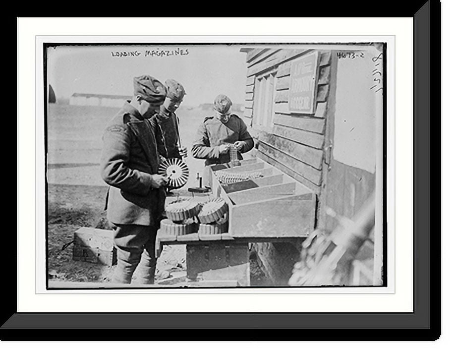 Historic Framed Print, Loading magazines, 17-7/8" x 21-7/8" - Walmart.com