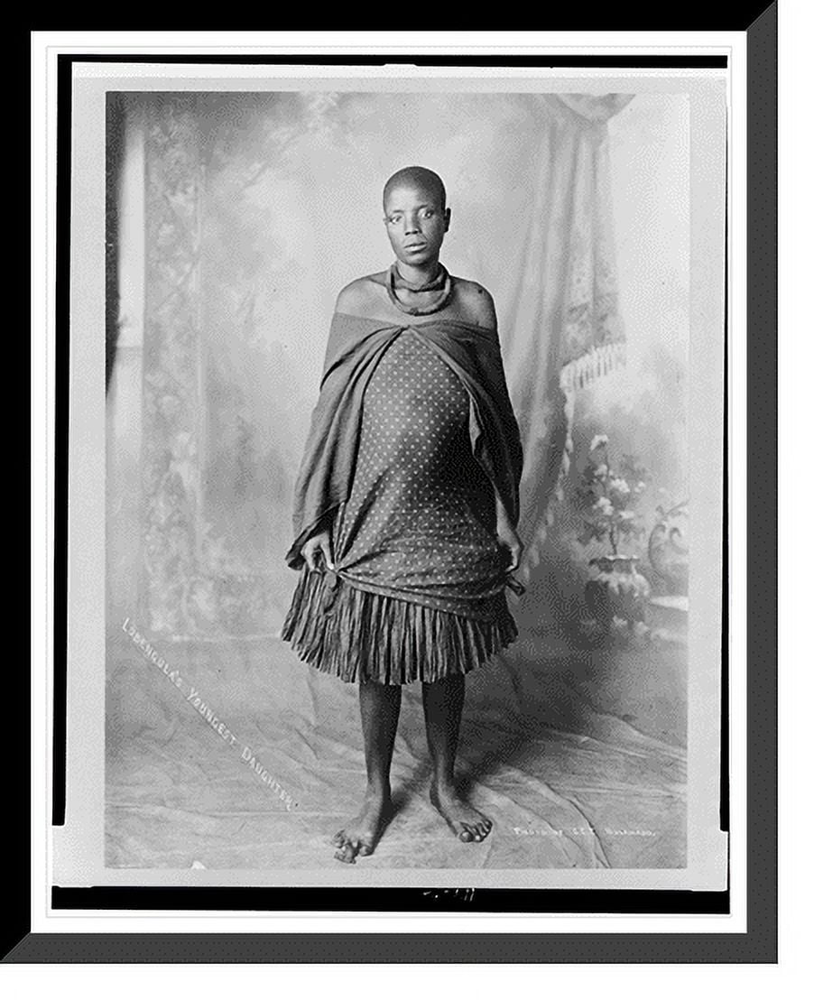 Historic Framed Print, Lobengula's youngest daughter.photo by S.C.T ...