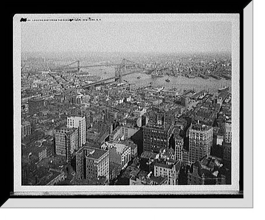Historic Framed Print, Looking east from the Singer Tower, New York, N ...