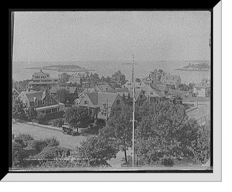 Historic Framed Print, Looking south from tower of the Oceanside ...