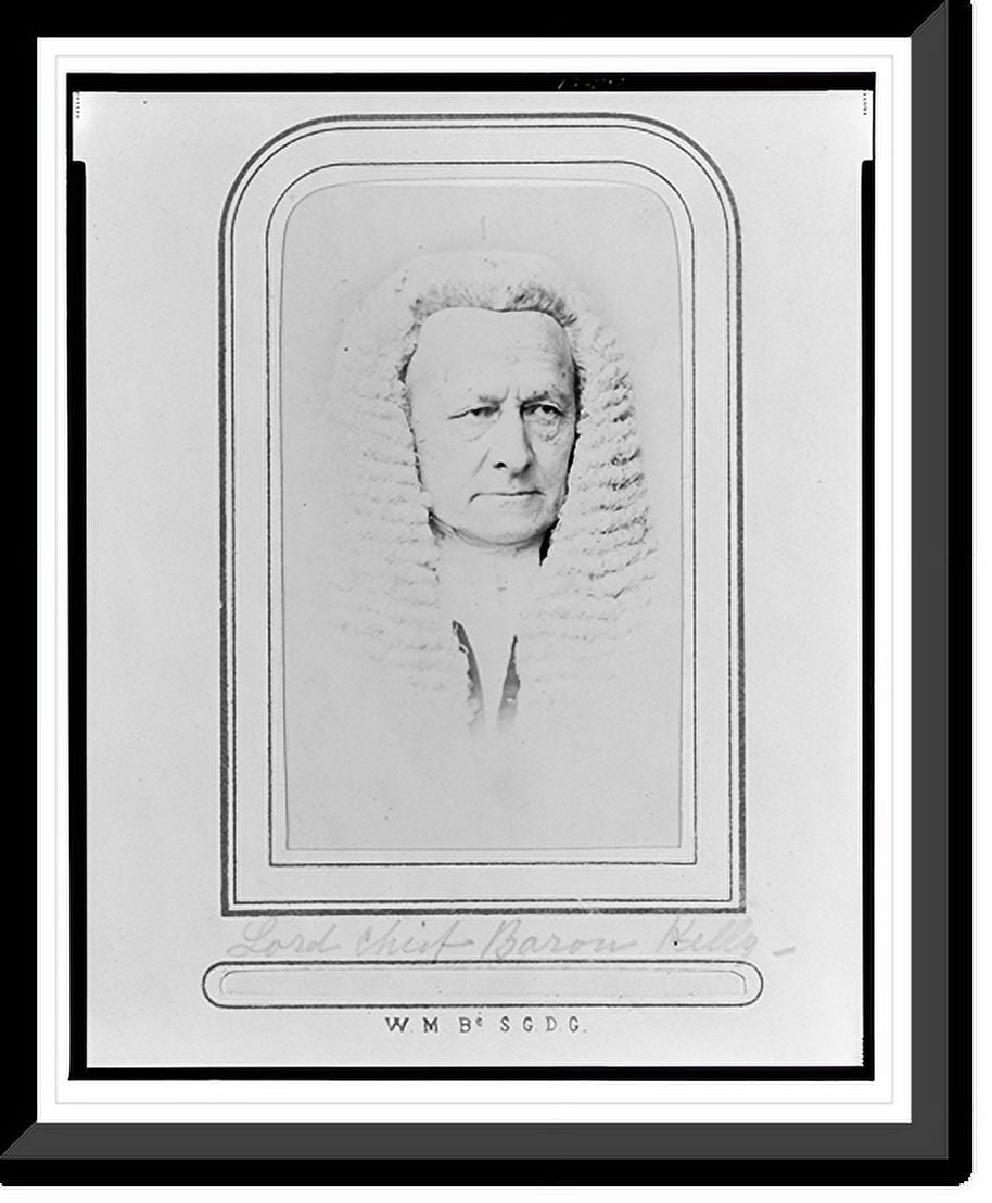 Historic Framed Print, [Lord Chief Baron Kelly, bust portrait, facing ...