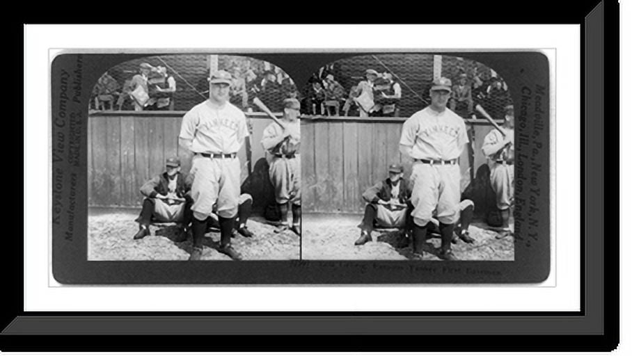 Historic Framed Print, Lou Gehrig, famous Yankee first baseman, 17-7/8 ...