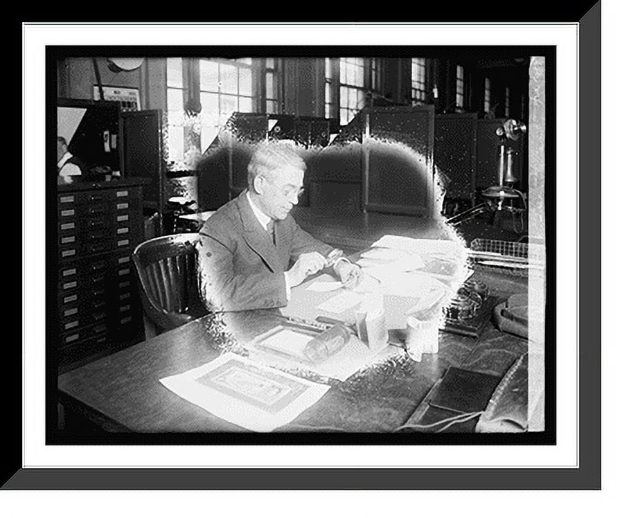 Historic Framed Print, Louis Albert Hill, handwriting expert (bureau ...