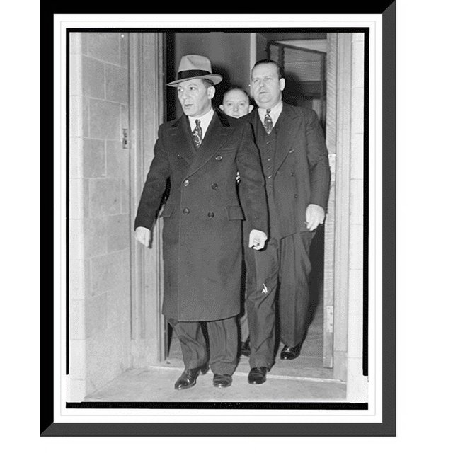Historic Framed Print, [Louis Lepke" Buchalter leaving the Federal ...