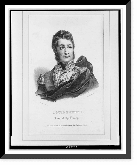 Historic Framed Print, Louis Philip I. King of the French.C. Hamburger ...