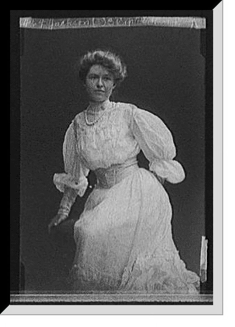 Historic Framed Print, [Louise Jackson, three-quarter-length portrait ...