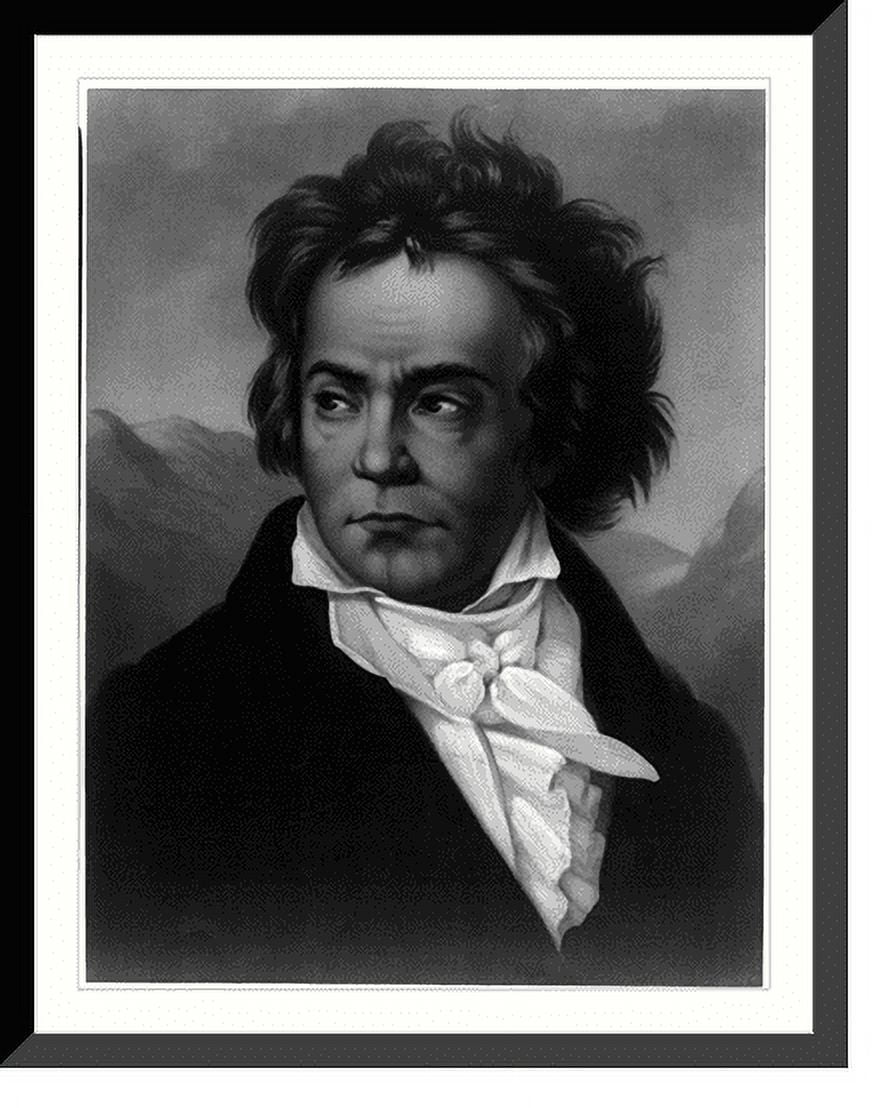 Historic Framed Print, Ludwig Van Beethoven, 17-7/8" x 21-7/8 ...