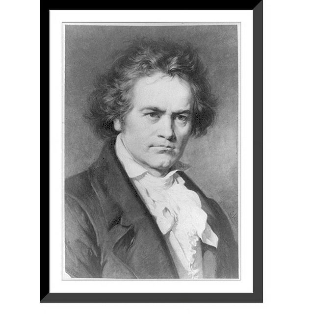Historic Framed Print, Ludwig van Beethoven - 2, 17-7/8" x 21-7/8 ...