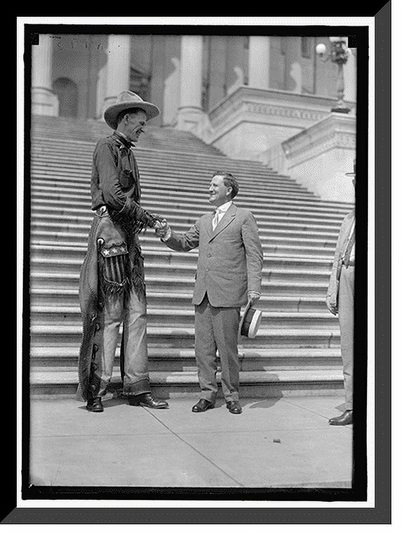 Historic Framed Print, MADSEN, RALPH E. THE TALL COWBOY. AT CAPITOL ...