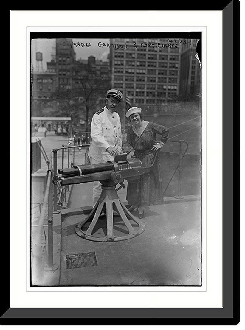 Historic Framed Print, Mabel Garrison & Capt. Pierce, 17-7/8" x 21-7/8 ...