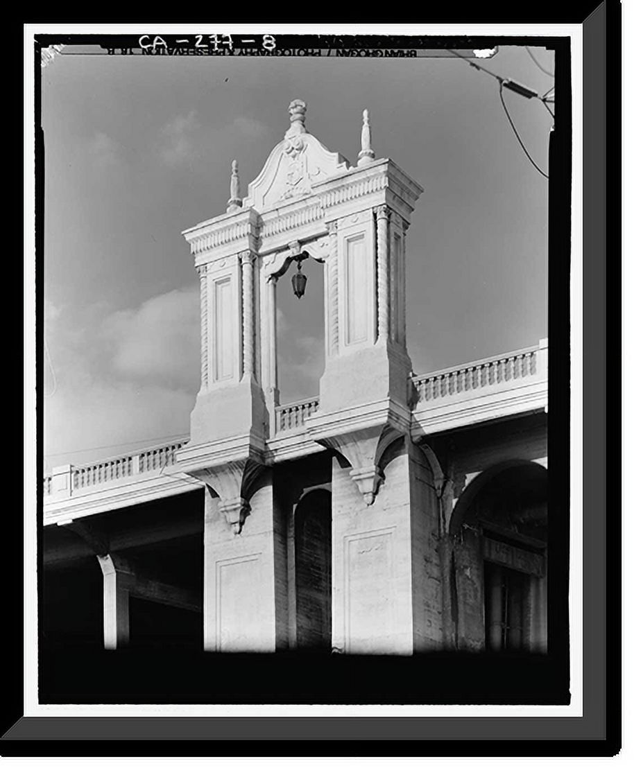 Historic Framed Print, Macy Street Viaduct, Los Angeles, Los Angeles ...