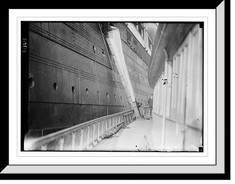 Historic Framed Print, Mail chute from Lusitania, 17-7/8" x 21-7/8 ...