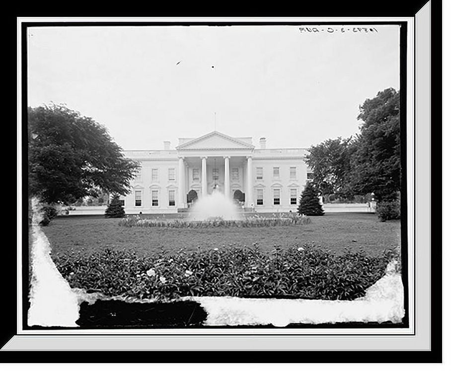 Historic Framed Print, Main entrance, the White House, Washington, D.C ... Historic Framed Print, Main entrance, the White House, Washington, D.C ...