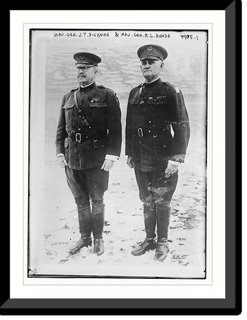 Historic Framed Print, Maj. Gen. J.T. Dickman & Maj. Gen. R.L. Howze ...