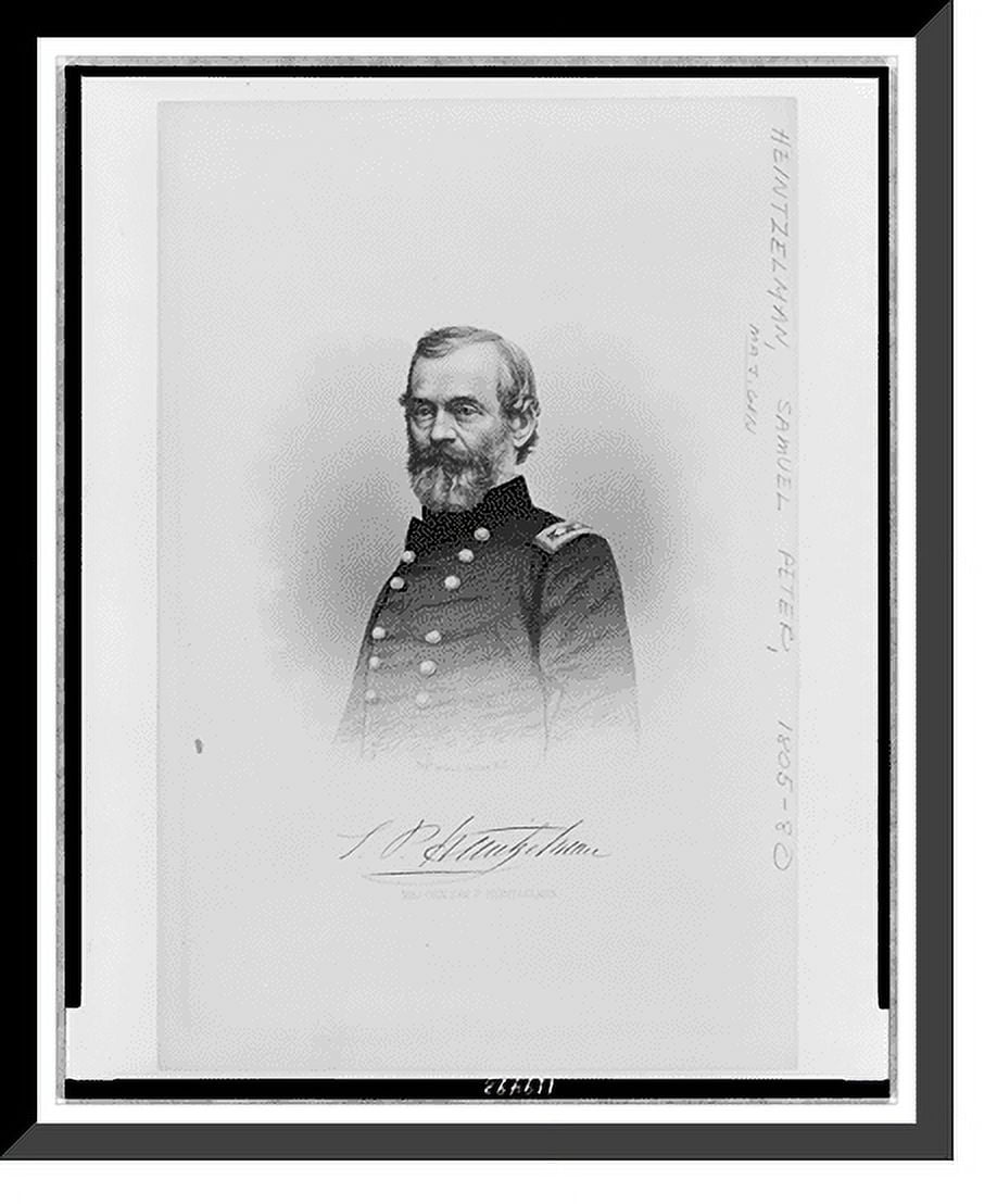 Historic Framed Print, Maj. Gen. Sam P. Heintzelman.engd. by Geo. E ...