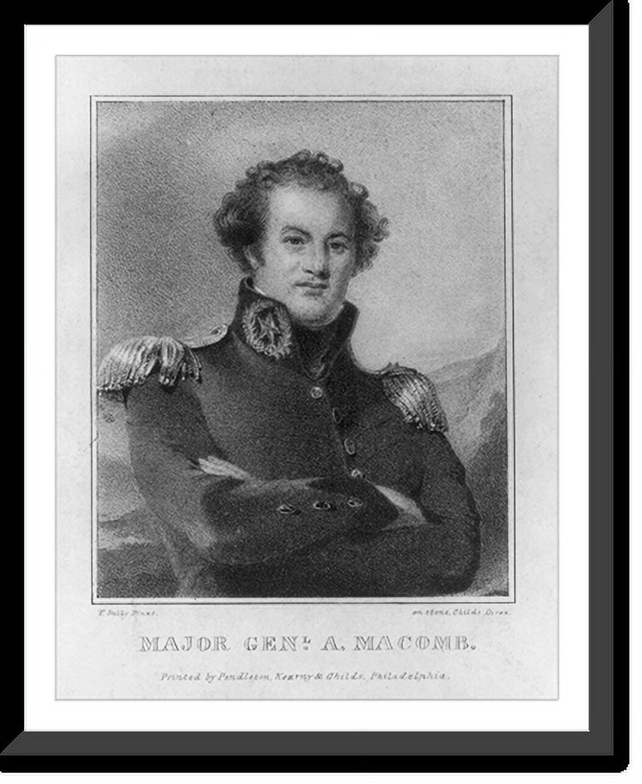 Historic Framed Print, [Major Gen. Alexander Macomb, 1783-1872, bust ...