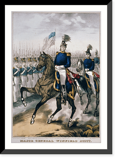 Historic Framed Print, Major General Winfield Scott. General in chief ...