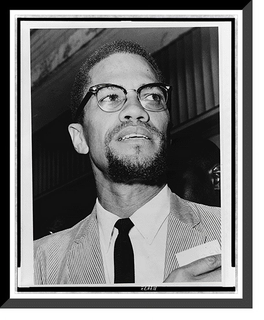 Historic Framed Print, Malcolm X at Queens Court.World Telegram & Sun ...