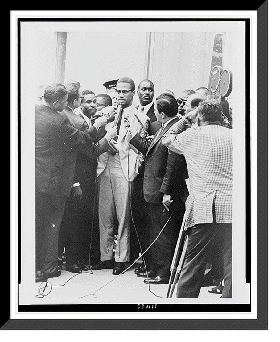 Historic Framed Print, [Malcolm X, full-length portrait, standing ...