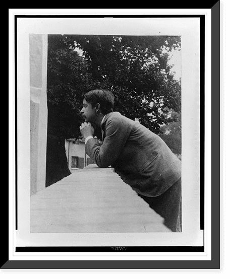 Historic Framed Print, [Man, half-length portrait, standing, facing ...