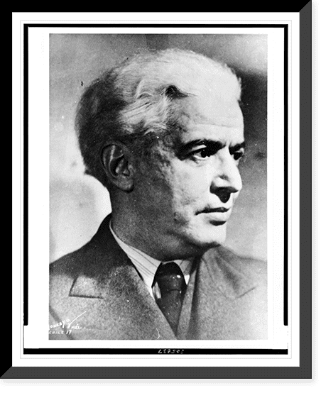 Historic Framed Print, [Manuel M. Ponce, head-and-shoulders portrait ...