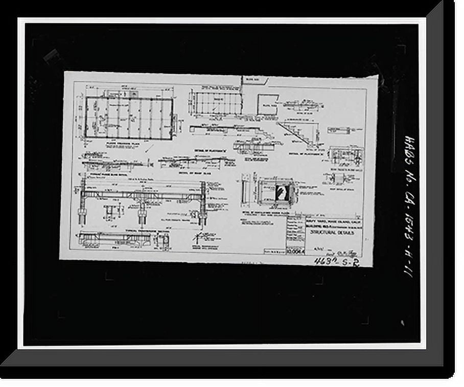 Historic Framed Print, Mare Island Naval Shipyard, Battery Test Office ...
