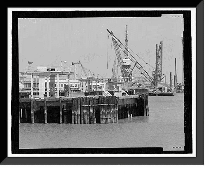 Historic Framed Print, Mare Island Naval Shipyard, Finger Piers 22 & 23 ...