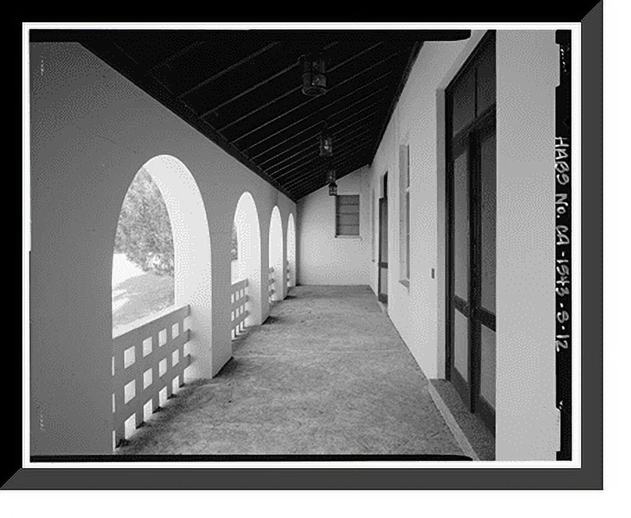 Historic Framed Print, Mare Island Naval Shipyard, Wilderman Hall, Johnson Lane, north side ...