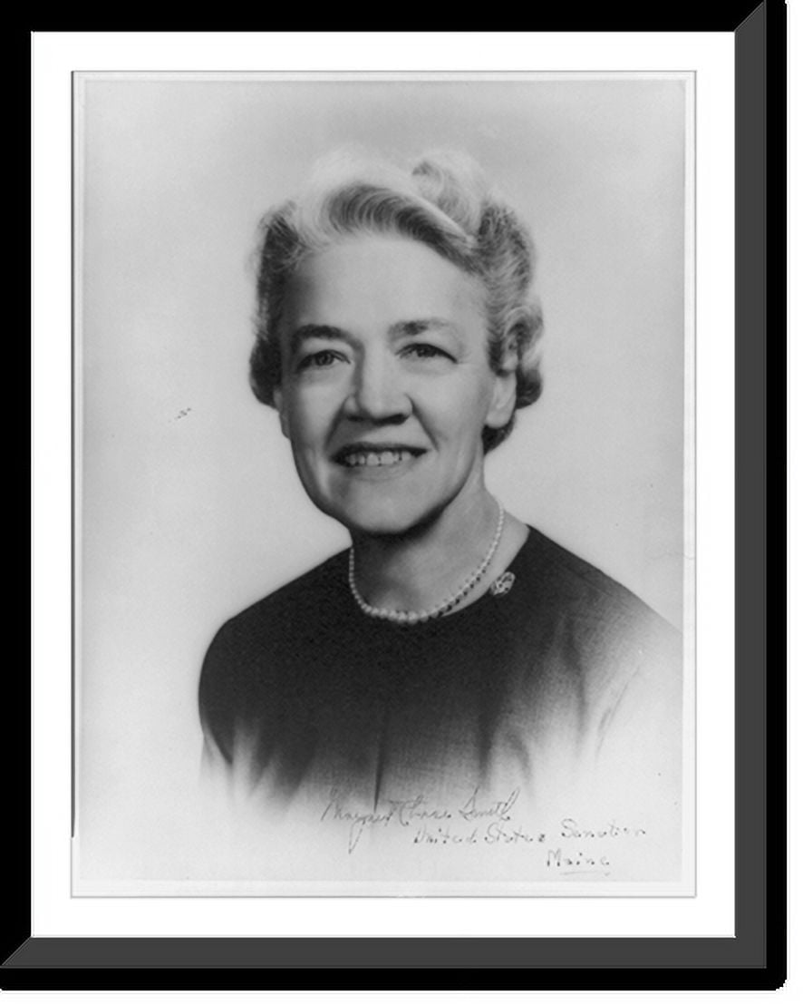 Historic Framed Print, [Margaret Chase Smith, head-and-shoulders ...