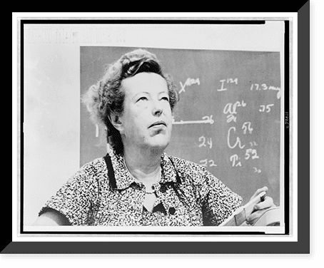 Historic Framed Print, [Maria Goeppert-Mayer, head-and-shoulders ...