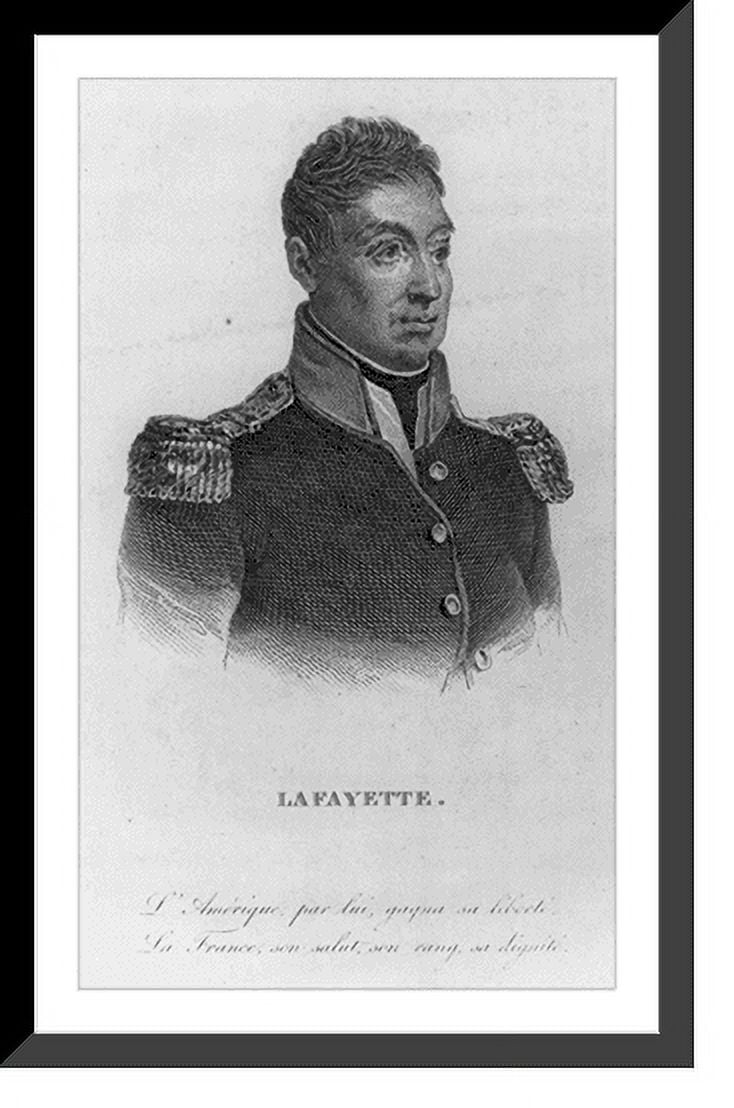 Historic Framed Print, Marie Joseph Paul Yves Roch Gilbert du Motier ...