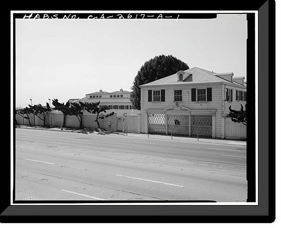 Historic Framed Print, Marion Davies Estate, Fence & Bulkhead, 415 ...