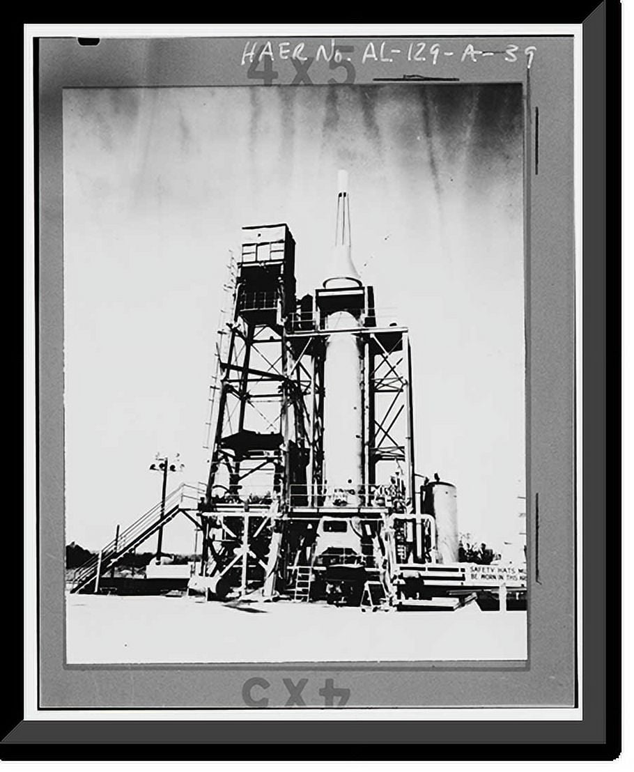 Historic Framed Print, Marshall Space Flight Center, Redstone Rocket ...