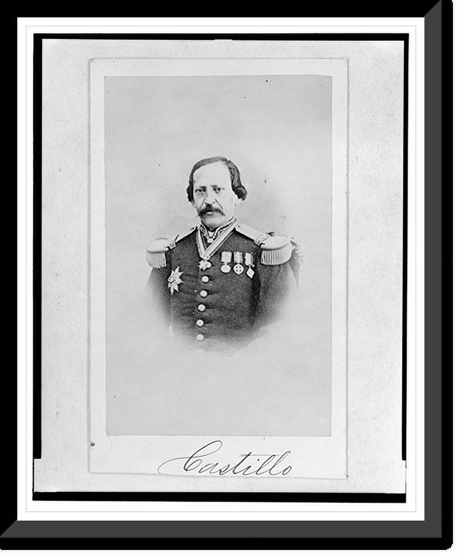 Historic Framed Print, [Martin del Castillo y Cos, head-and-shoulders ...