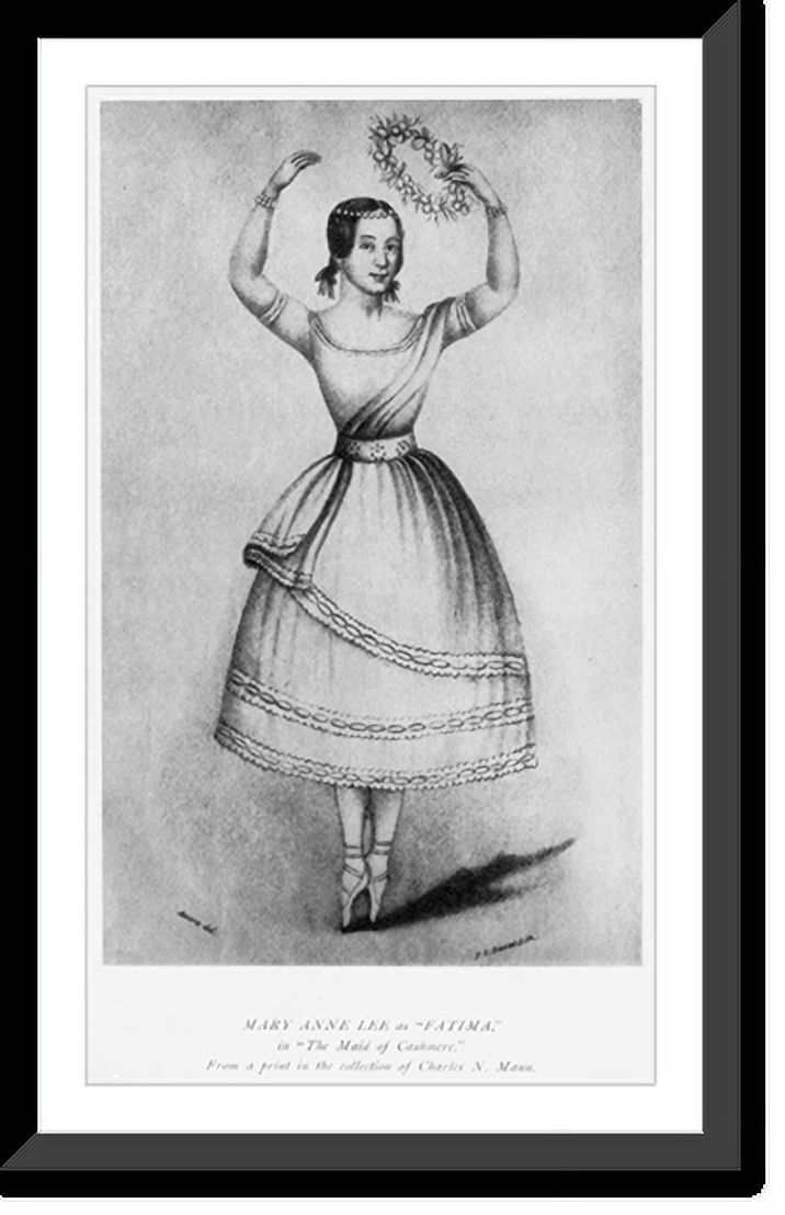 Historic Framed Print, Mary Anne Lee as Fatima in The Maid of Cashmere ...