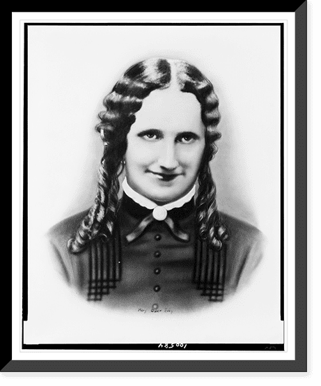 Historic Framed Print, [Mary Baker Eddy, head-and-shoulders portrait ...