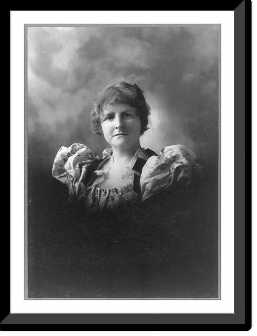 Historic Framed Print, [Mary Eleanor Wilkins Freeman, 1852-1930, head ...