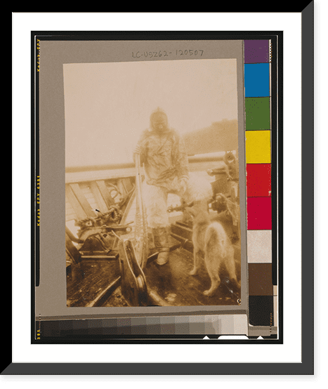 Historic Framed Print, Matt Henson (of Peary's crew) in Arctic costume ...