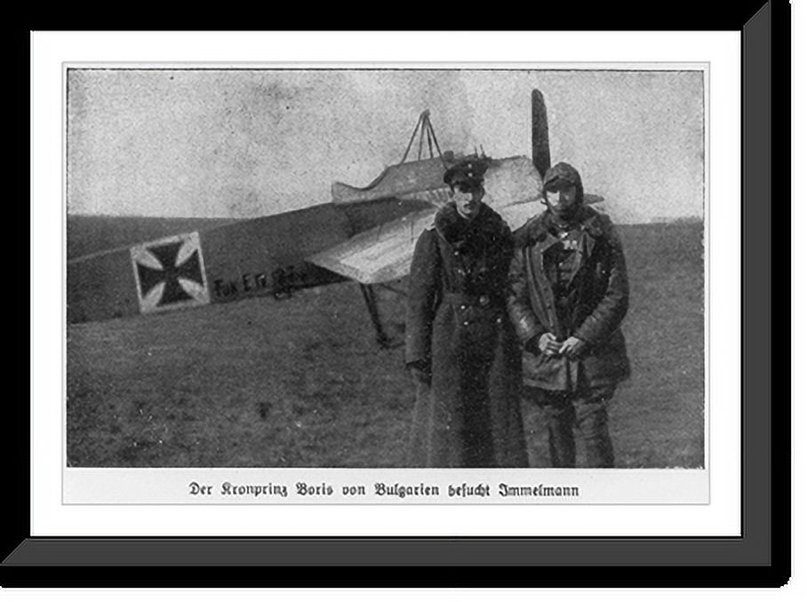 Historic Framed Print, [Max Immelmann and Crown Prince Boris of ...