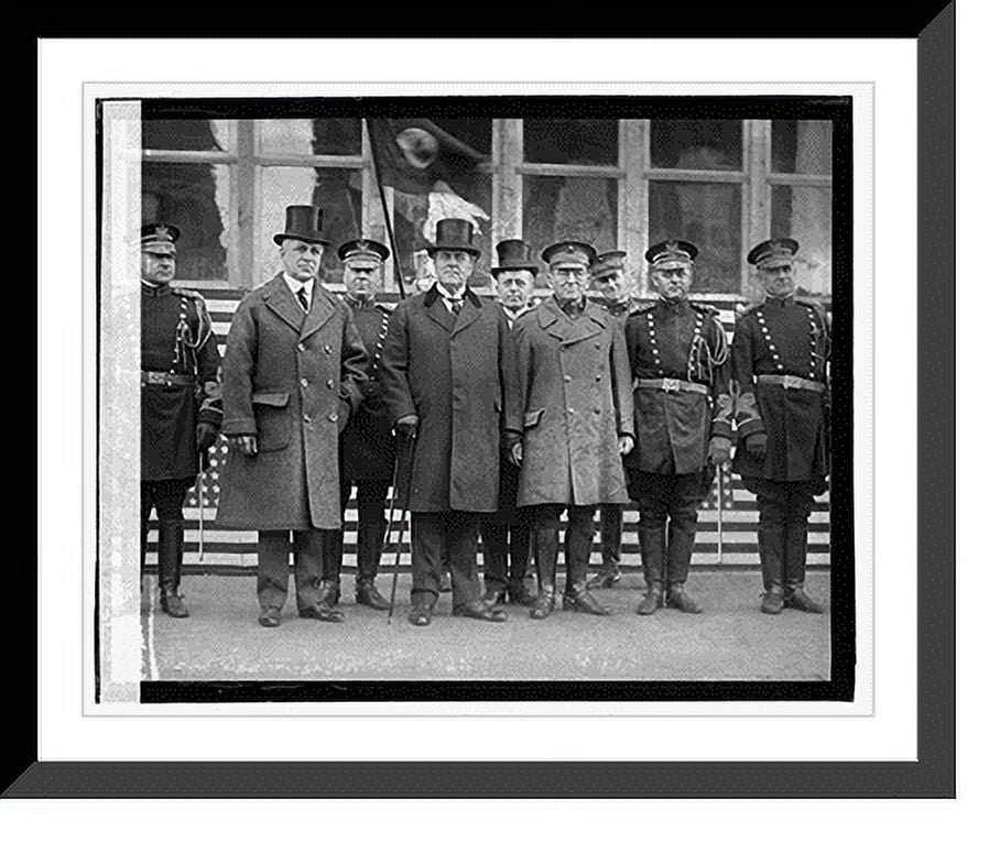 Historic Framed Print, Mayor Wm. E. Smoot, Gov. E. Lee Trinkle, & Gen'l ...