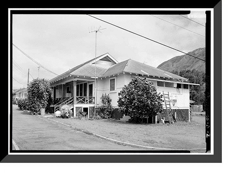 Historic Framed Print, McVeigh Home, Apartment Building, Moloka'i ...
